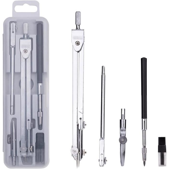 Outils de Dessin Compass Math Set Math Géométrie Réglable Métal Compas ...