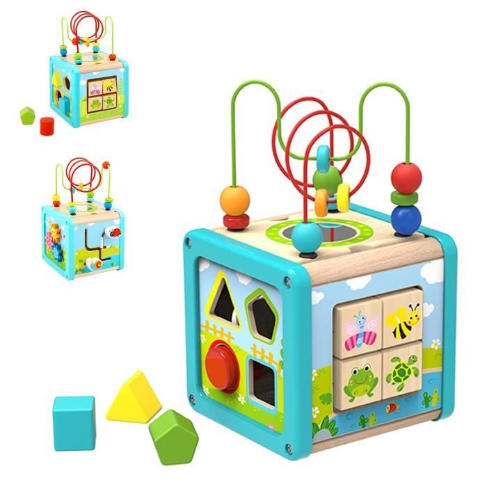 Jeu de tri en bois naturel - Tooky Toy TL088 - Boucle motorisée - 4 ...