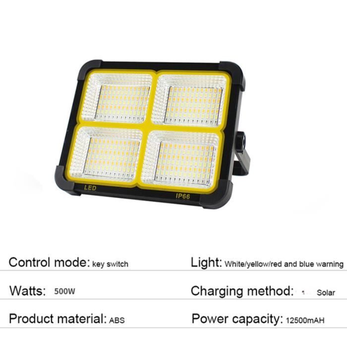 Lampe de jardin,Solaire LED Travail 4 Modèle USB Batterie Rechargeable ...