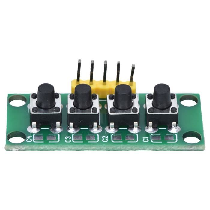 EJ.life Module de clavier à 4 boutons Module de Clavier à 4 Broches 4 ...