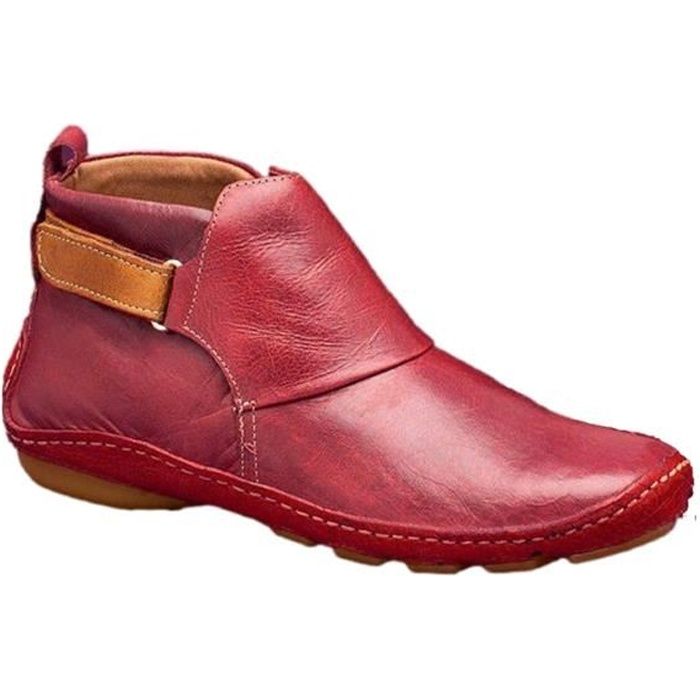 Lukcolor Bottes en cuir verni pour femmes de grande taille printemps ...