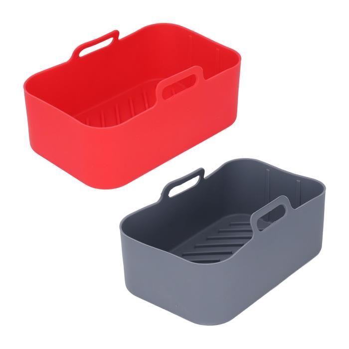 Pot en silicone pour friteuse - OMABETA - Rouge et gris - Réutilisable ...