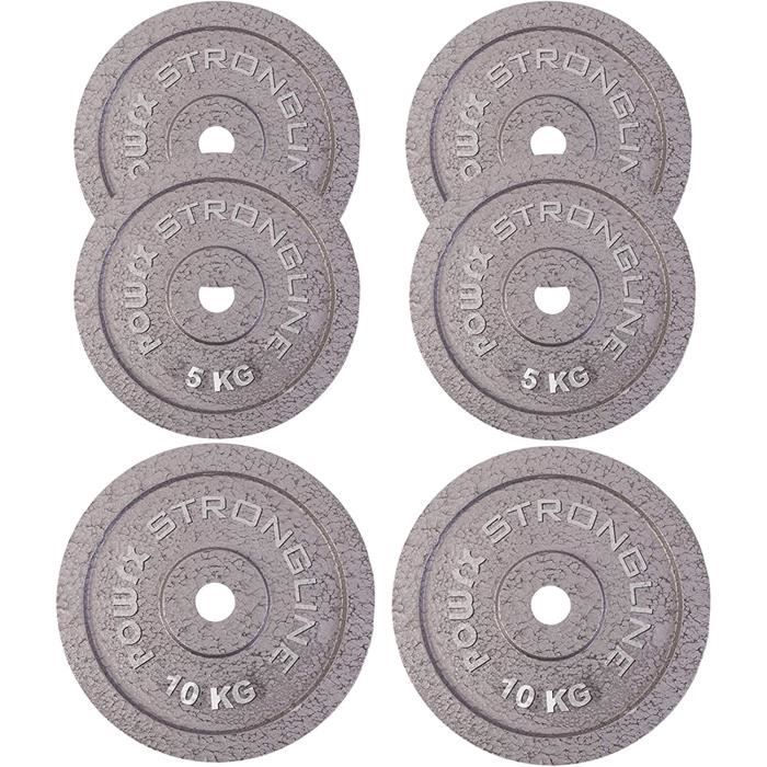 Disque D'Haltères - Poids D'Haltères en Fer de 2,5 kg à 40 kg / 30 mm ...