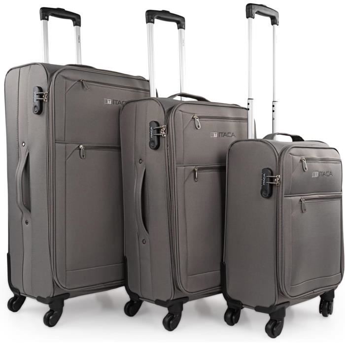 Set Valise Souples À 4 Roulettes - Lot Valise Tissu À Roulette - Sets ...