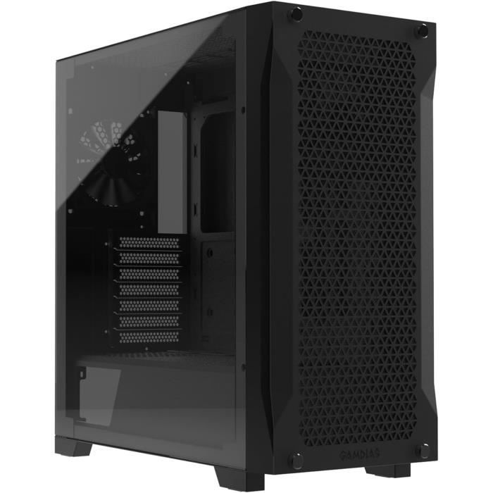 Atheba P1 Lite Boîtier Pc Gaming Moyenne Tour Atx, Panneau Avant ...