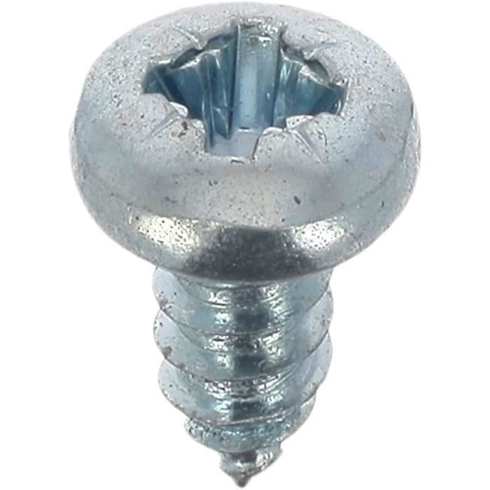 Vis à Tôle Tête Inox A4 Cylindrique Bombée Pozidrive, 4.2mm x 10mm, DIN ...