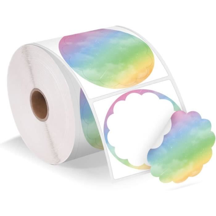 2"x2" Étiquettes Thermiques Ondulées De 5,1 Cm, Étiquette Autocollante ...