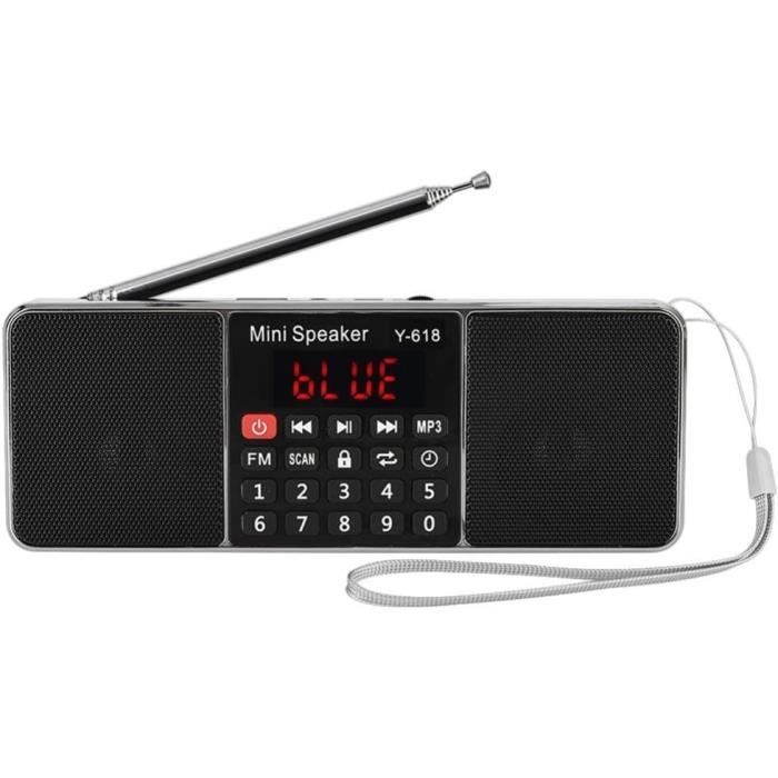 87.5-108Mhz Stéréo Fm Radio Pw Cut Mémoire Tf-Usb Musique Mains Libres ...