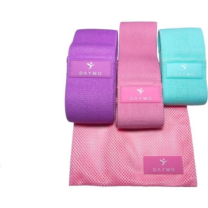 Lot De 3 Bandes Elastique Fitness I Bande De Résistance I Pour Le Yoga ...