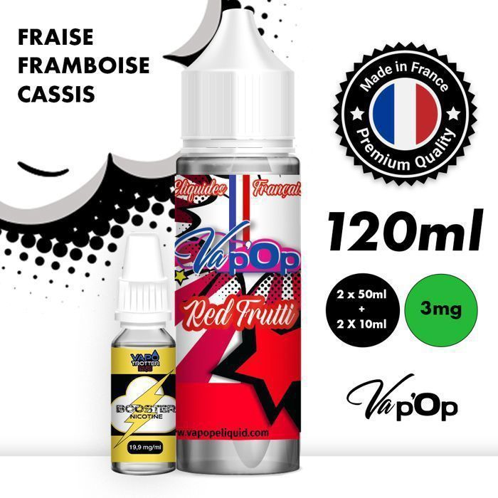 E-liquide Cigarette électronique - MIX FRUITS ROUGES - 50MPGV/50VG ...