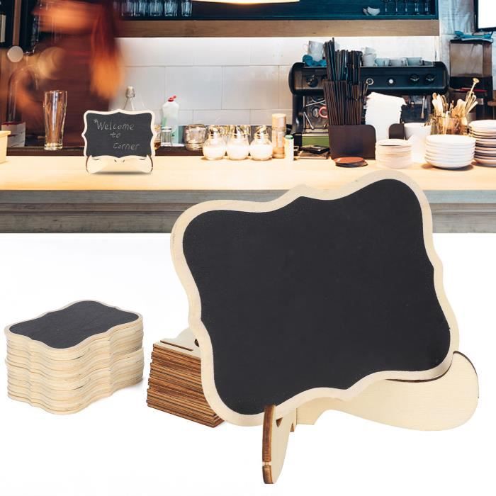YOSOO Mini tableau en bois Mini Tableau Noir en Bois, 2 Ensembles ...