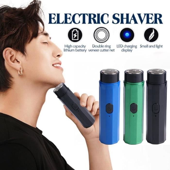 Mini rasoir électrique USB Rechargeable pour hommes, rasoir Portable ...