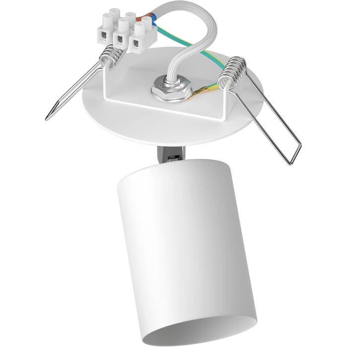 Spot Encastré Waika, Orientable, Blanc Mat, Rond, 80Mm Ø, 1X Gu10 Max ...
