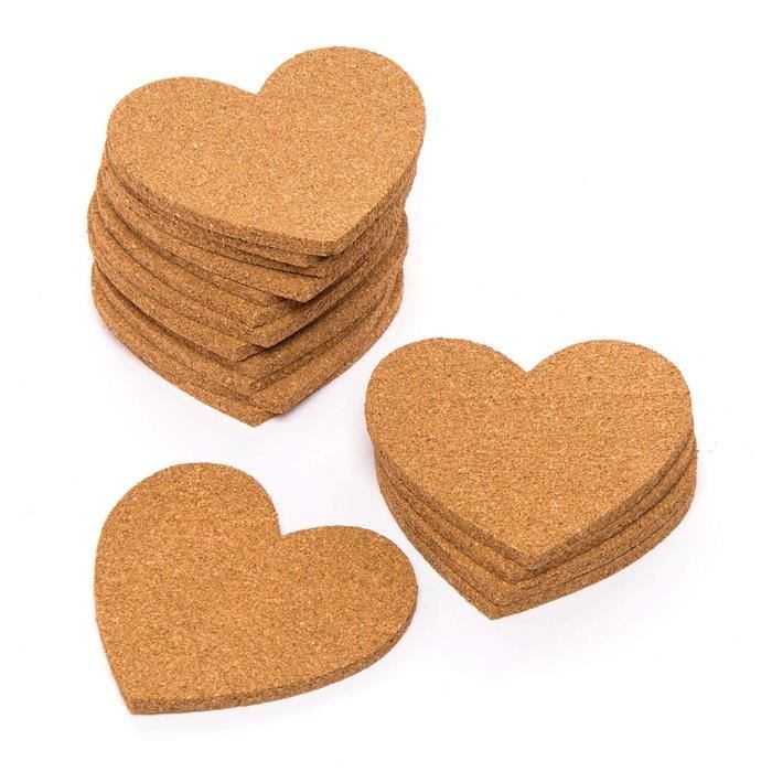 Baker Ross Sous-verres cur en liège (lot de 30) - Parfaits pour ...