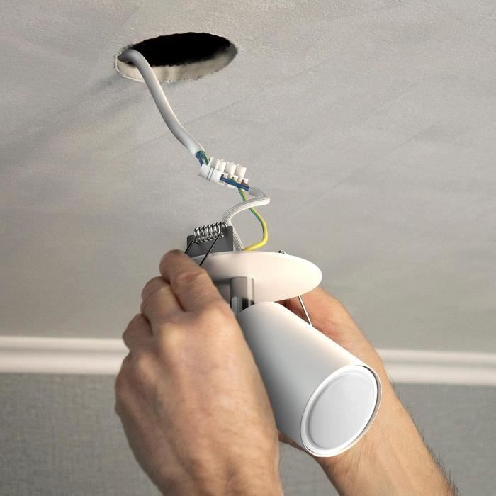 Spot Encastré Waika, Orientable, Blanc Mat, Rond, 80Mm Ø, 1X Gu10 Max ...