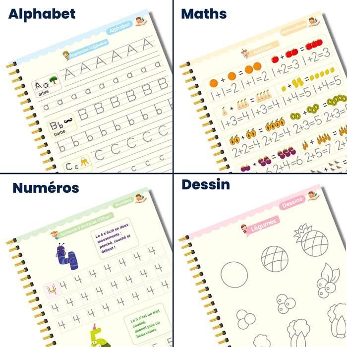 Cahiers d'exercices magiques écriture et calligraphie - Cahiers d ...