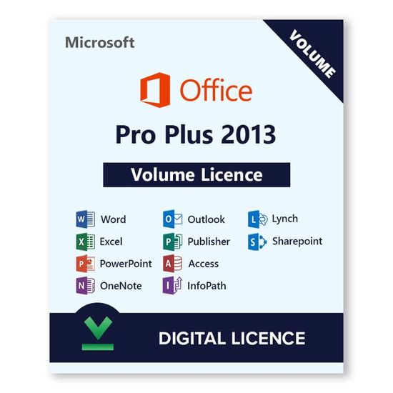 Microsoft Office 2013 Professionnel plus - Clé licence Numerique ...