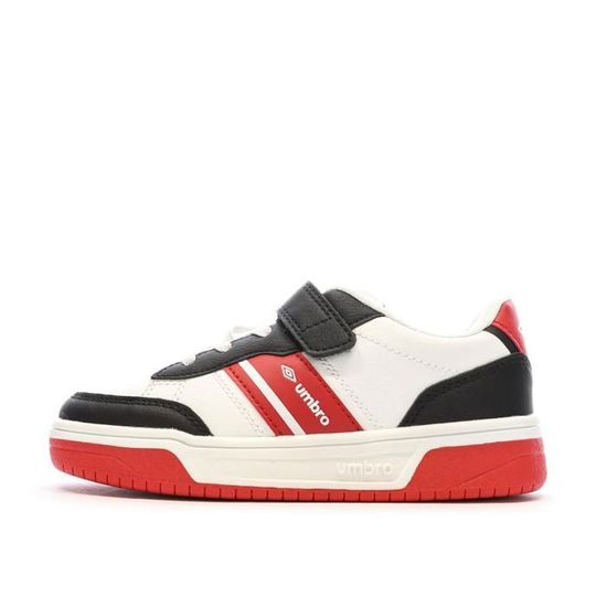Baskets Noires/Blanches/Rouges Garçon Umbro Raffy Rouge - Cdiscount ...