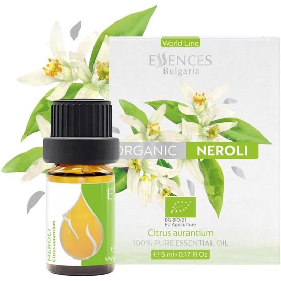 Huile Essentielle de Néroli Bio Essences Bulgaria 5ml - 100% Pure et Naturelle - Cdiscount Santé ...