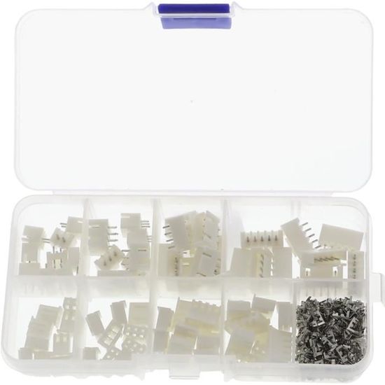 FUNDUINO JST XH2.54 Kit de connecteurs 230 pièces 2P 3P 4P 5P 2,54 mm.[Z1727] - Cdiscount Bricolage