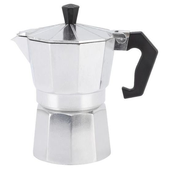 HURRISE cafetières de camping Moka Pot 150 ml en aluminium octogonal ...