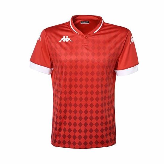 Maillot BOFI pour Homme - Kappa - Coupe slim - Manches courtes - Rouge ...