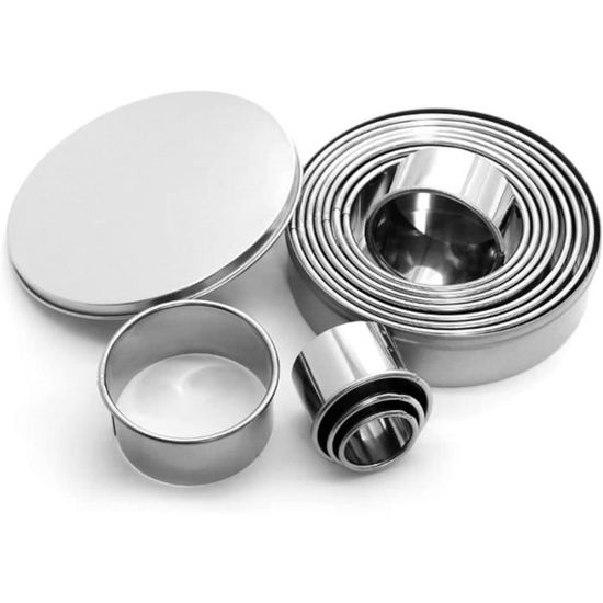 BESTOMZ 12pcs Emporte-pièces - Emporte-pièces Rond en Acier Inoxydable ...