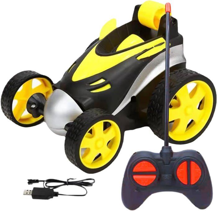 Jaune Voiture cascadeuse RC, Voiture télécommandée Cascade - Voiture télécommandée à 360 ...