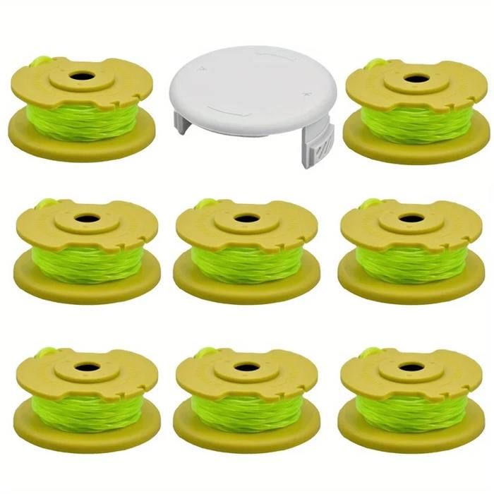 Pour tondeuse à gazon Ryobi One+ 18V 24V 40V 8 bobines + 1 capuchon de bobine, AC80RL3+AC14HCA ...