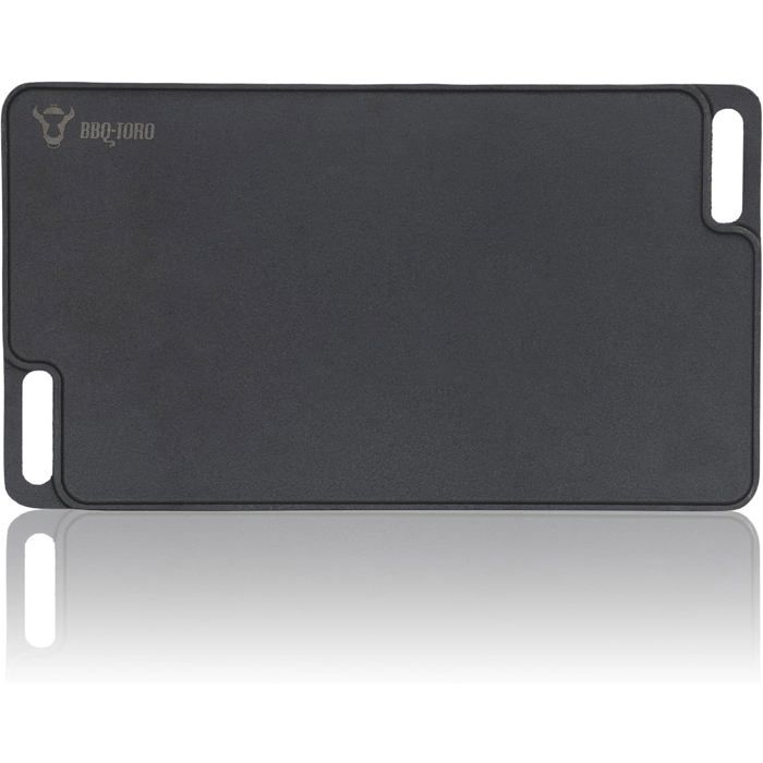 Plaque de cuisson en fonte avec poignées - 45 x 25,5 cm - Plaque ...