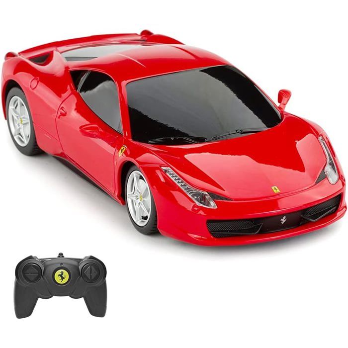 Voiture RC Ferrari 458 1:24 rouge licence officielle cadeau collection ...