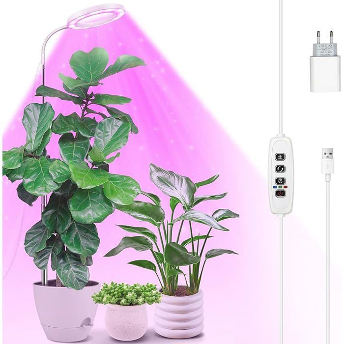 Lampe Horticole Led Spectre Complet, 72 LEDs Lampe Plante Interieur ...