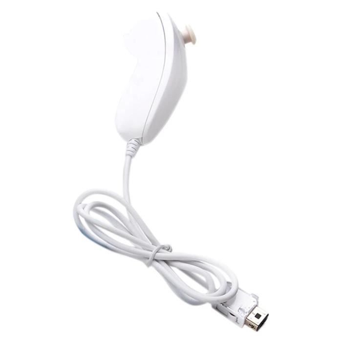Manette de jeu - AIHONTAI - Nunchuk - Blanc - Filaire - Compatible Wii - Cdiscount Informatique