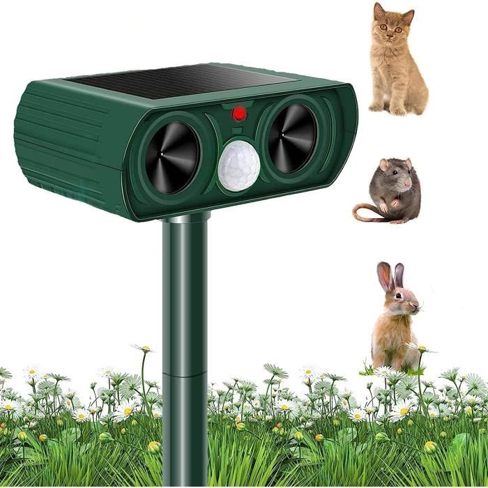 Répulsif Chat Ultrason Solaire Repulsif Chat Exterieur,Pour Repousser ...
