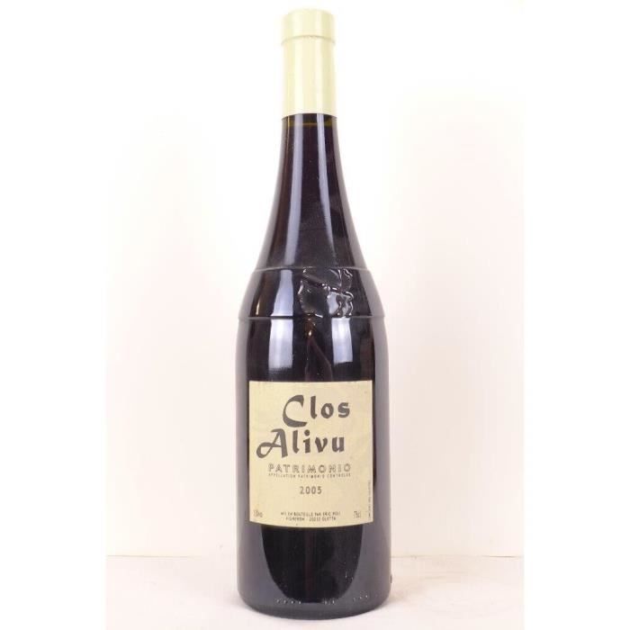 Patrimonio clos alivu éric poli rouge 2005 - corse - La cave Cdiscount