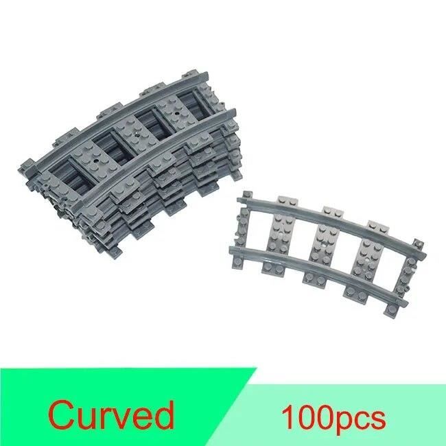 Puzzle,City Train Rail Rack Bricks Model Toy,Soft Track,Cruved and ...