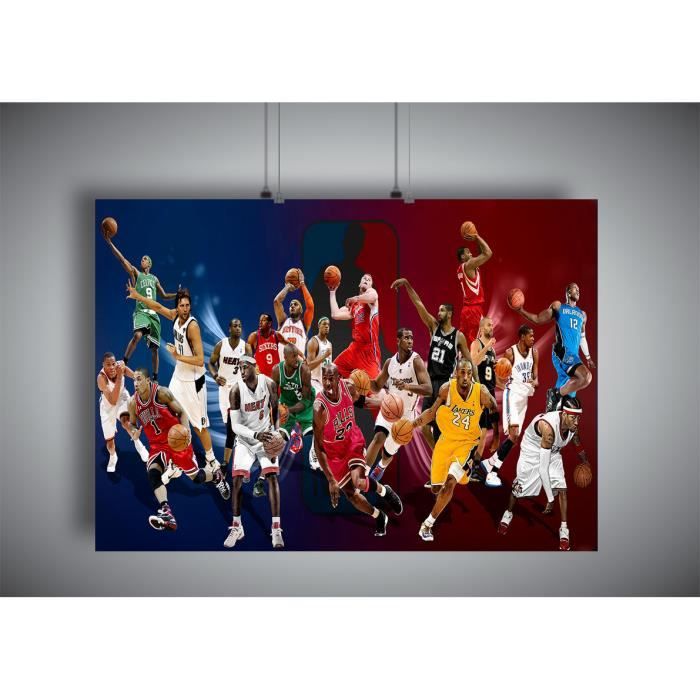 Poster ALL STAR LEGEND NBA BASKET - A3 (42x29,7cm) - Cdiscount Maison