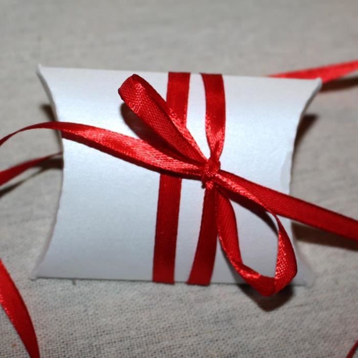 1 Pcs ruban satin rouge 1, 6mm x 20m bobine, rouleau déco mariage ...