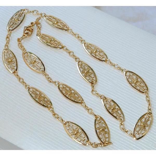 COLLIER ANCIEN 1900 FILIGRANE OR JAUNE 18 K - Cdiscount