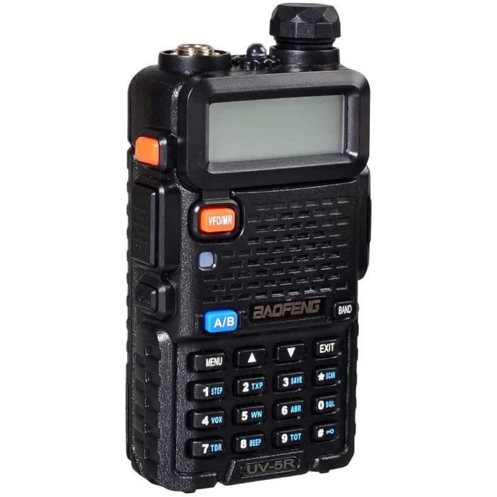 UV-5R Radio Portable, UV-5R, Talkie Walkie VHF UHF FM Radio avec Double Bande Radio, Noir (1 pc ...
