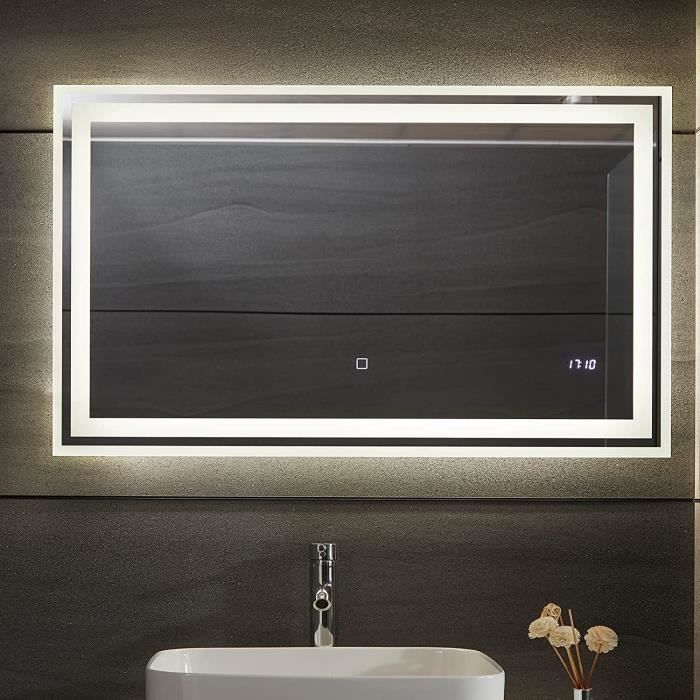 Miroir de Salle de Bain LED - CEE: A++, Tactile, Mural, 3 en 1 ...