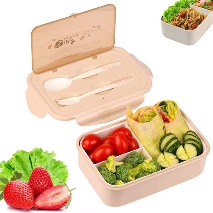 AJW-DERU Boîte Bento Boîte à Repas Hermétique Boîte à Repas 3 ...