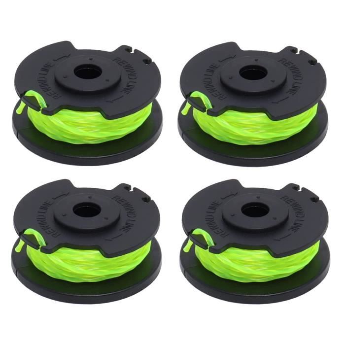 Lot de 4 Bobine de coupe-bordure avec fil Compatible avec Ryobi Tige ...