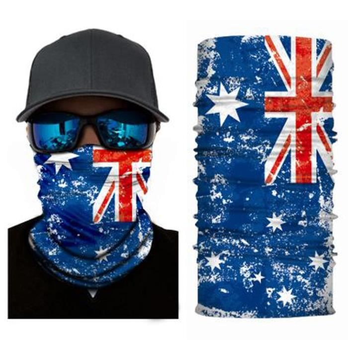 Couleur 2 Écharpe de randonnée en soie glacée, protection solaire ...