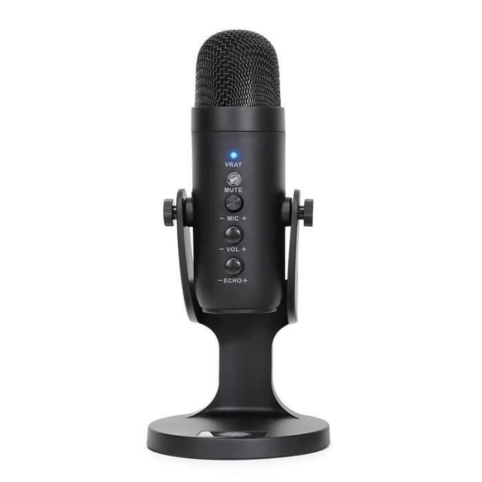Microphone,Microphone de bureau USB à condensateur, pour ordinateur de ...