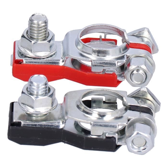 EJ.life jeu de pinces de bornes de batterie 5 paires de connecteur de borne de batterie argenté ...