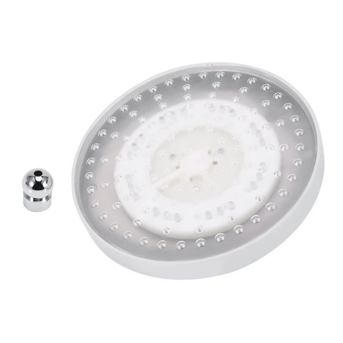 Fdit Pommeau de douche automatique à lumière LED 8pouces de pluie ronde ...