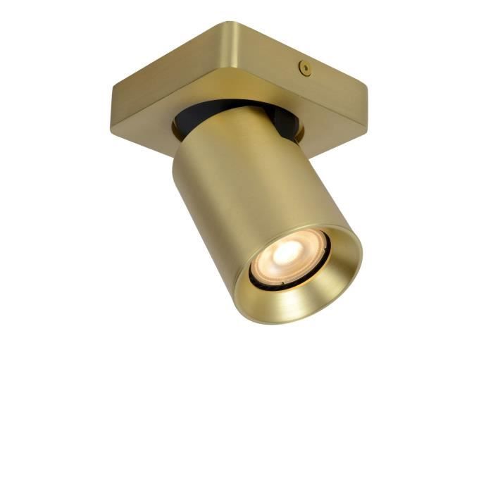 Lucide NIGEL - Spot plafond - LED Dim to warm - GU10 - 1x5W 2200K/3000K ...