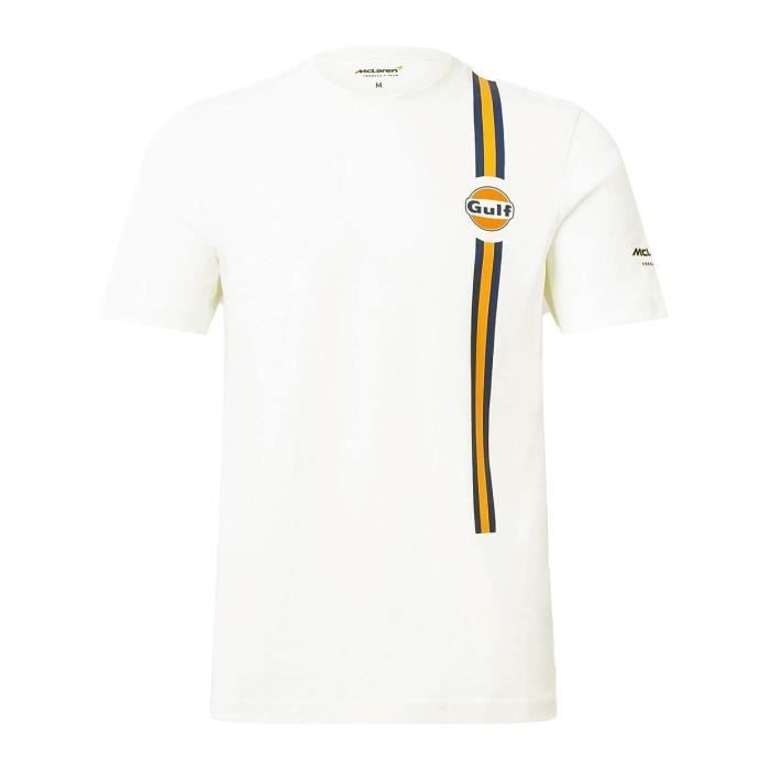 T-shirt - MCLAREN - F1 Edition speciale Gulf Core Logo - Blanc ...