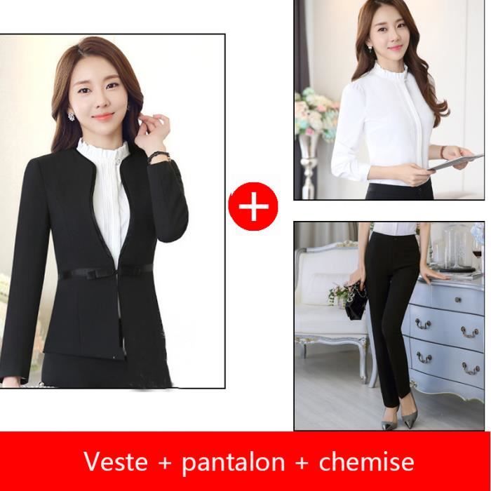 Costume Femme de marque Costume d'interview de mode Costume de travail ...
